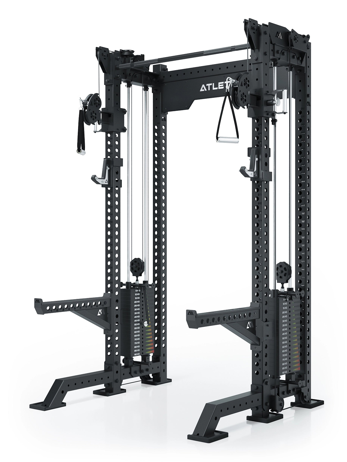 R8 Bradley Kurz | 2x95kg Weight Stack | Schwarz