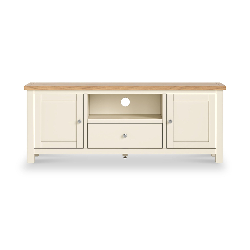 Farrow XL 150cm TV Stand for Living Room | White Cream Grey | Roseland