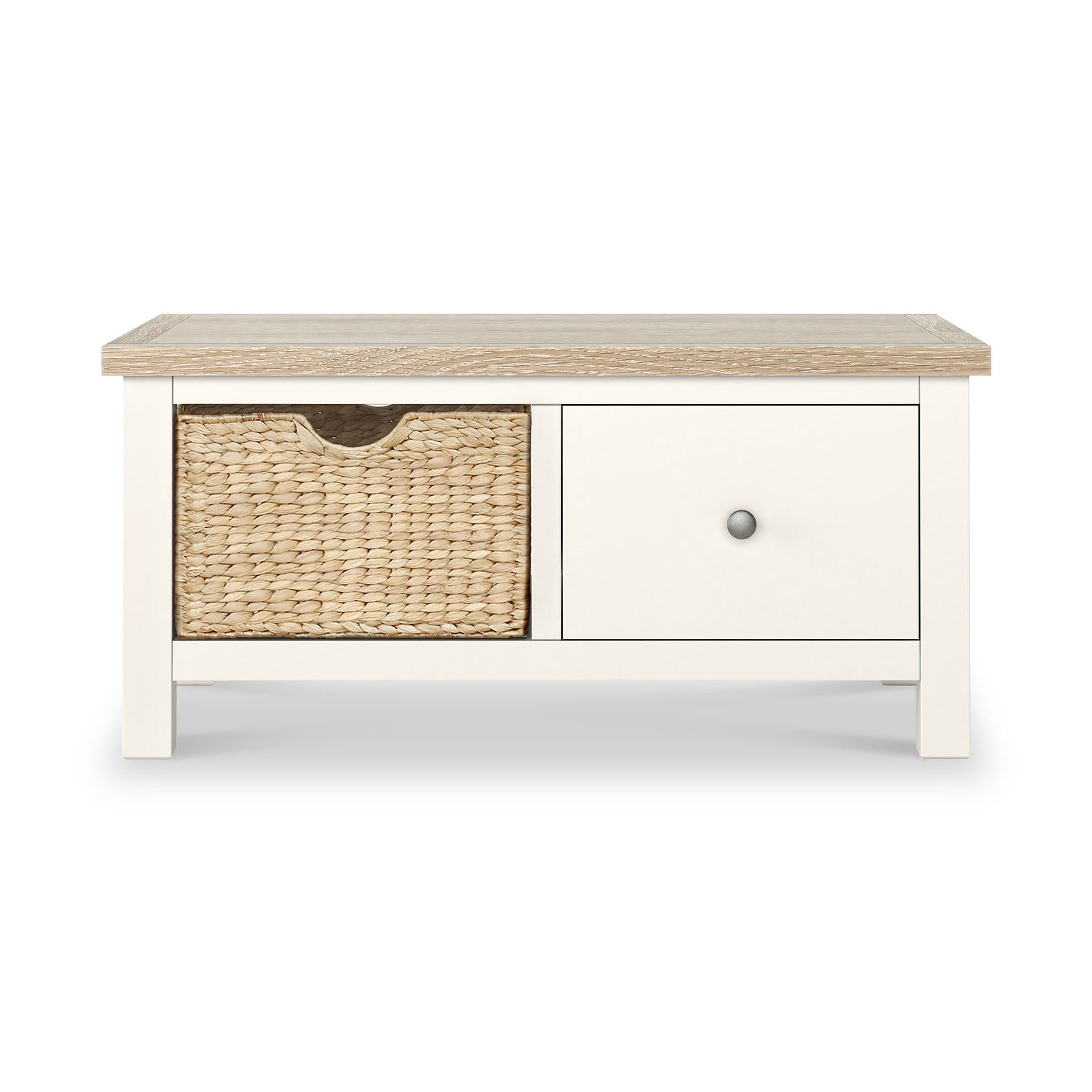 Farrow Basket Coffee Table for Coastal / Country Living Room Roseland
