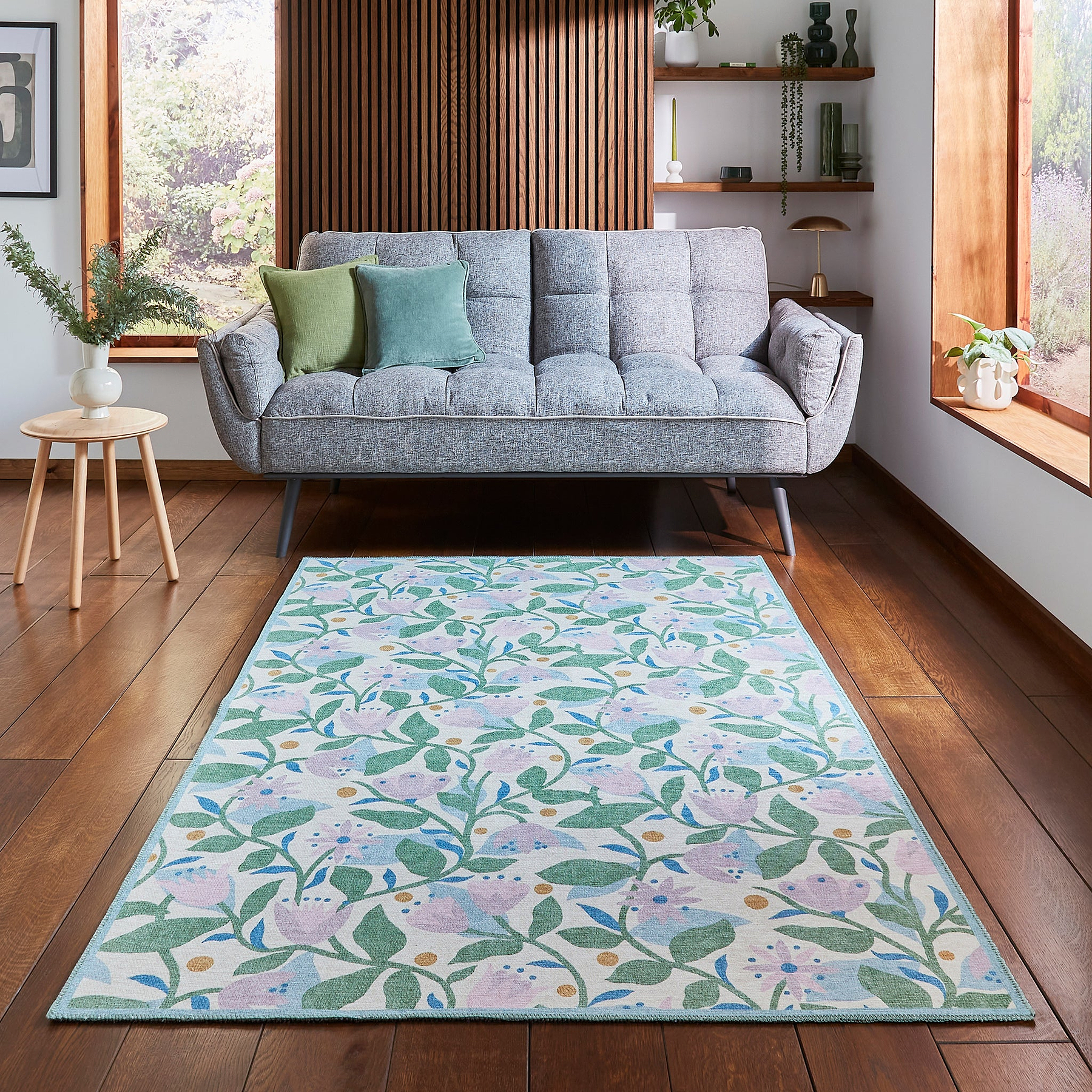 Scion Dancing Daisies Washable Rug | Multiple Colours & Sizes Roseland