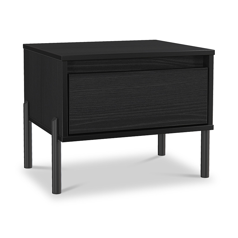 Axton 1 Drawer Bedside Table | Modern Handleless Nightstand | Roseland