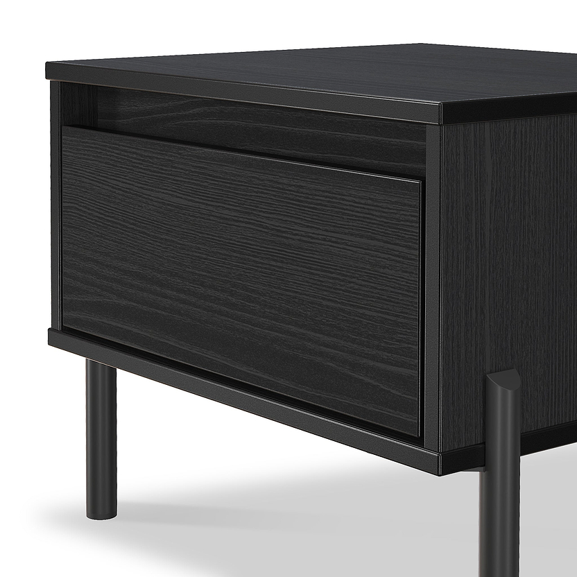 Axton 1 Drawer Bedside Table | Modern Handleless Nightstand | Roseland
