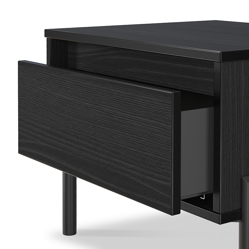 Axton 1 Drawer Bedside Table | Modern Handleless Nightstand | Roseland