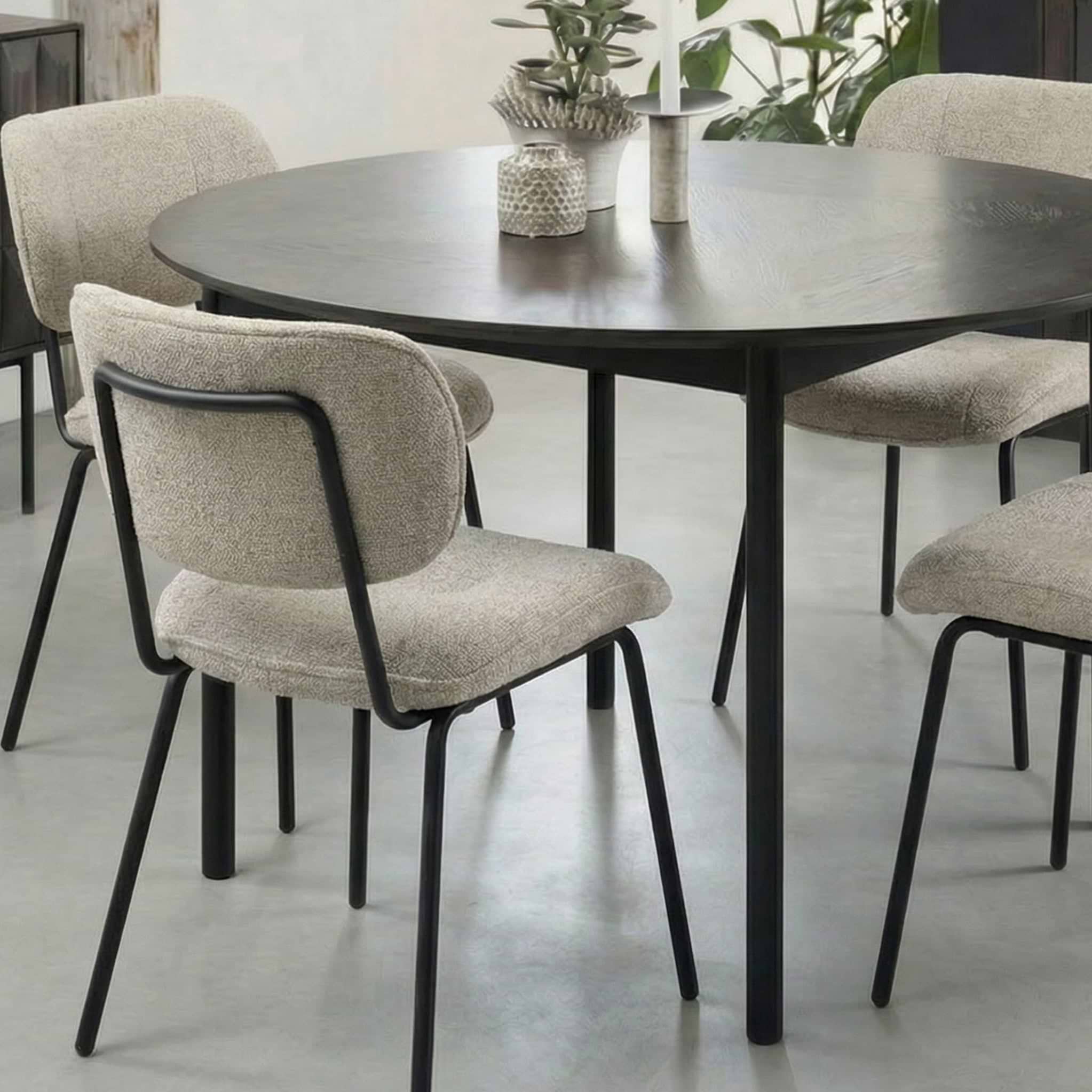 Roka Oak Round 120cm Dining Table for 4 by STORM STORM | Roseland