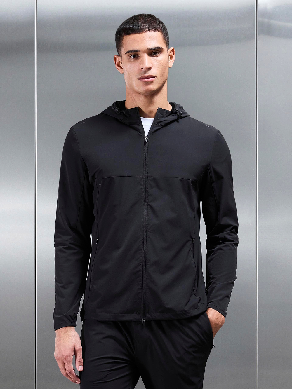 Active Windbreaker in Black OLD | ARNE UK