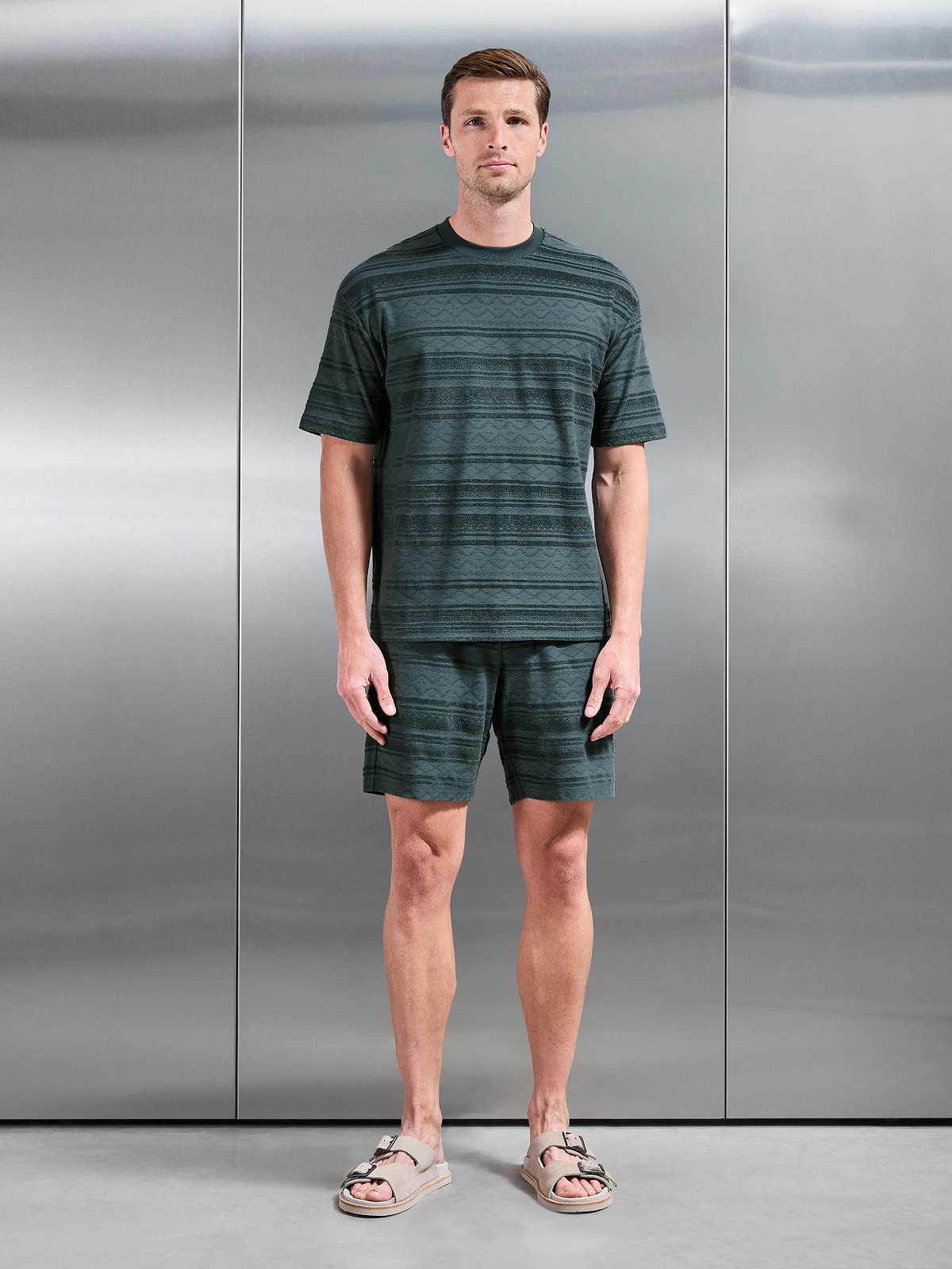 Aztec 2.0 Relaxed Fit T-Shirt in Rich Green | ARNE UK
