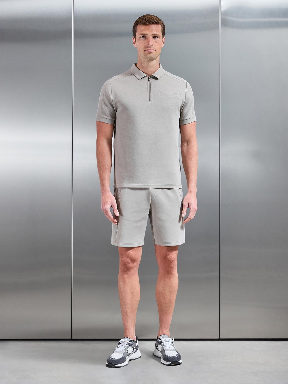 Men's Zipped Polo Shirts | Zip Up Polo Tops | ARNE UK