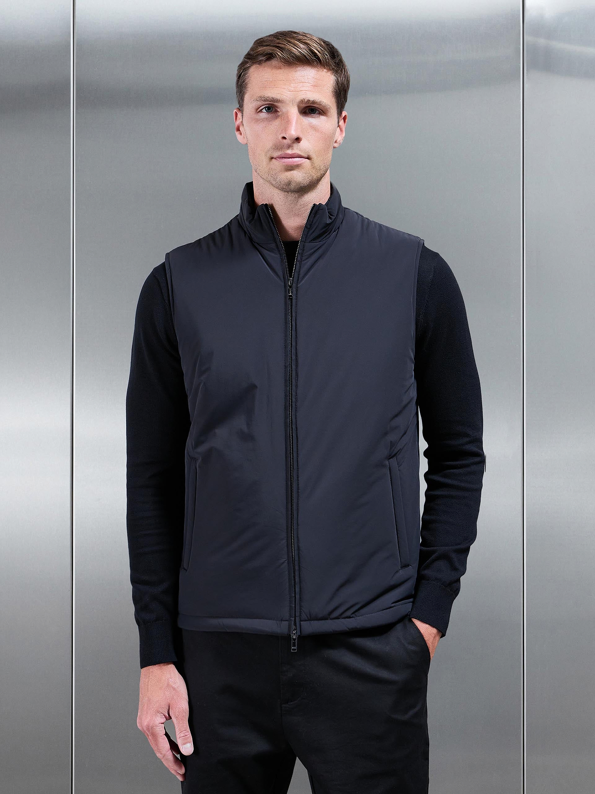 Padded Shell Gilet in Black | ARNE UK