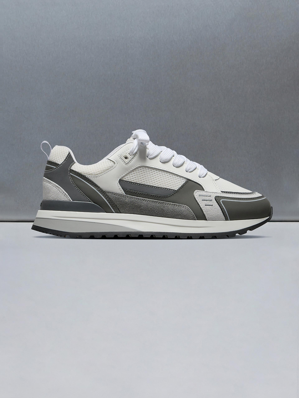 Technical Racer in White Grey | ARNE UK