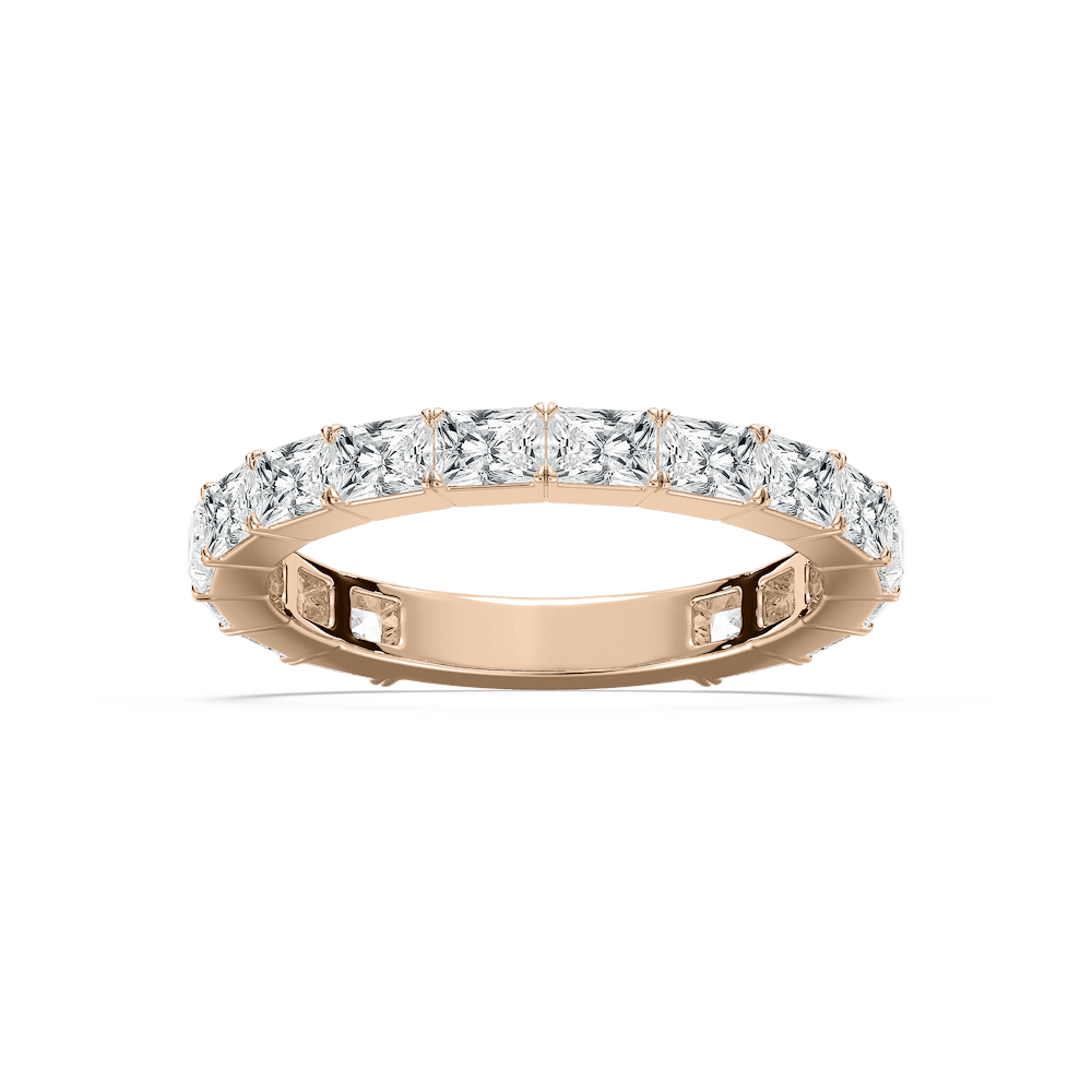 Eliza 1 ⅞ ctw Radiant Lab Grown Diamond East West Three Quarter Eterni ...