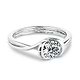 Mia Round Lab Grown Diamond Modern Solitaire Engagement Ring - MiaDonna