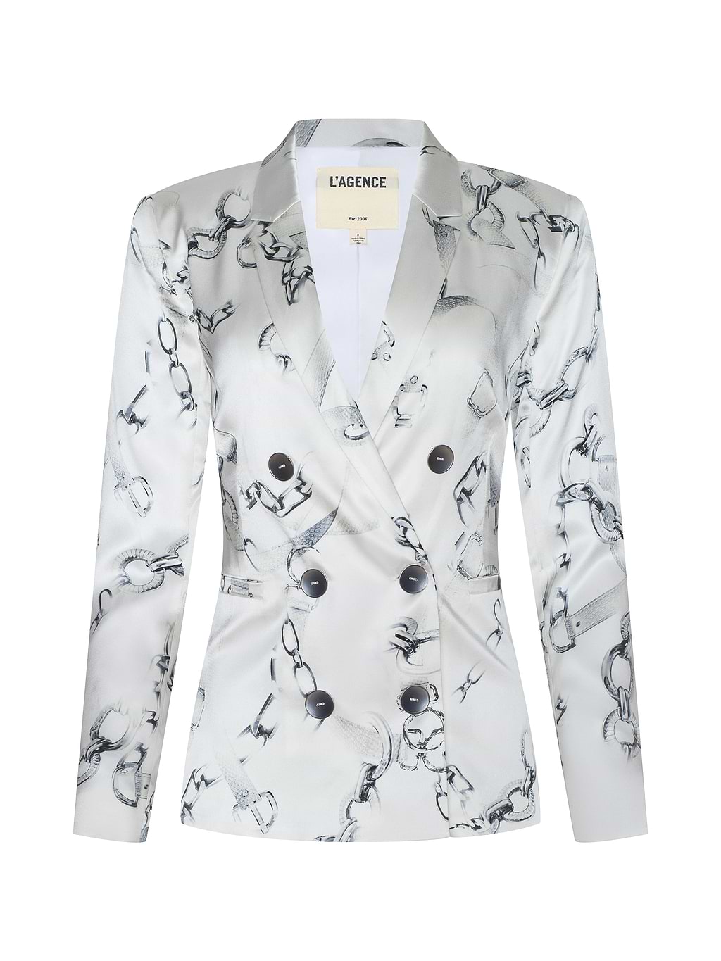 Colin Silk Blazer in Champagne | L'AGENCE
